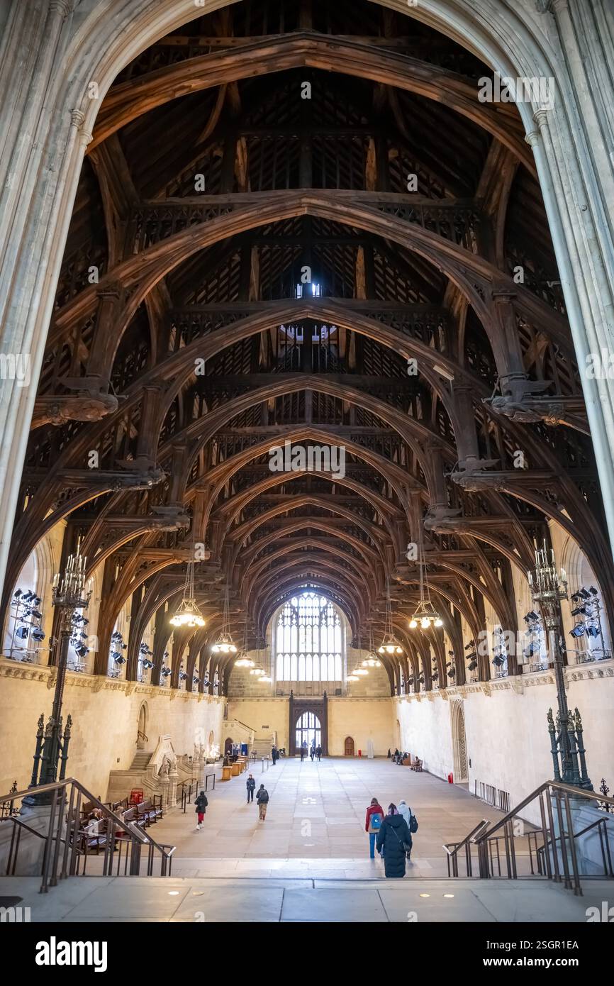 Hammer Beam Roof, Parliament, London Stock Photo - Alamy