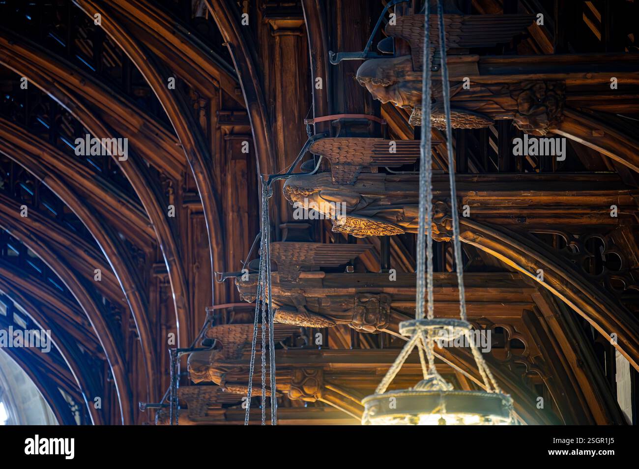 Hammer Beam Roof, Parliament, London Stock Photo - Alamy