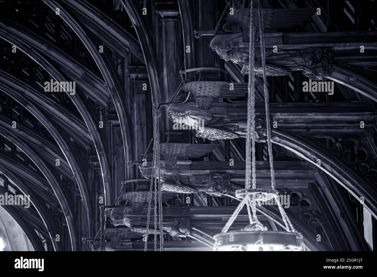 Hammer Beam Roof, Parliament, London Stock Photo - Alamy