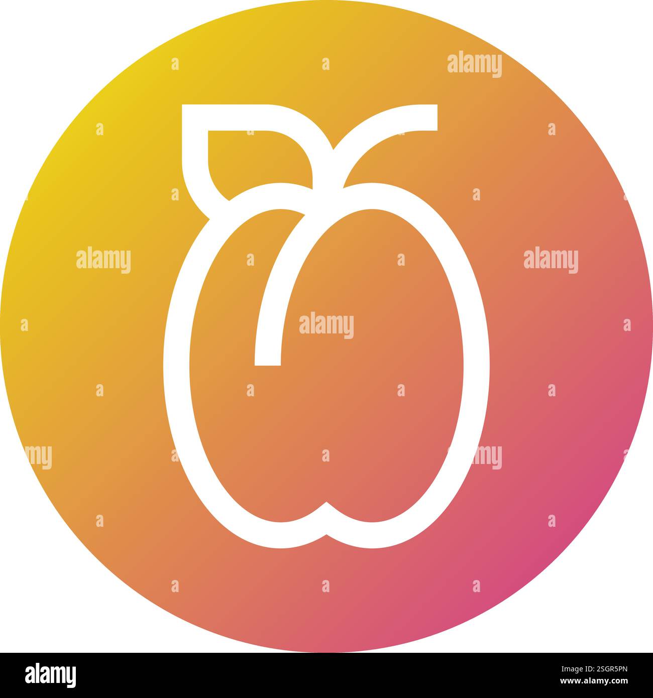 Vector plum icon hi-res stock photography and images - Alamy