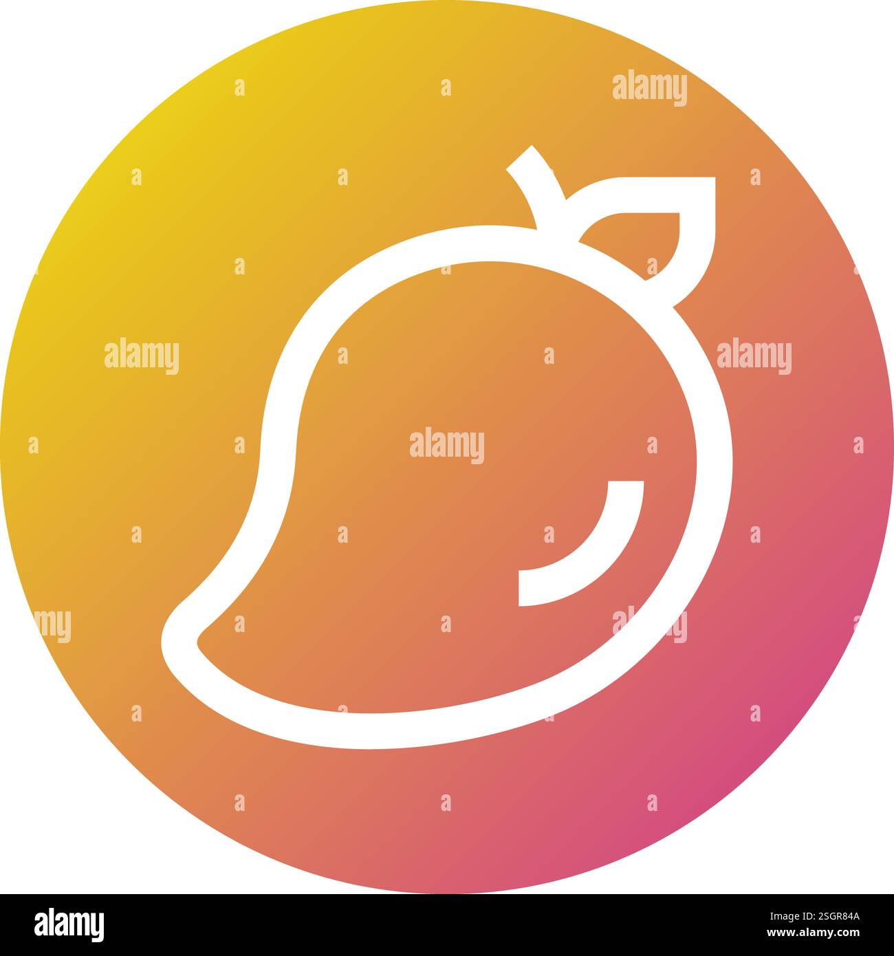 Minimal mango icon Stock Vector Images - Alamy