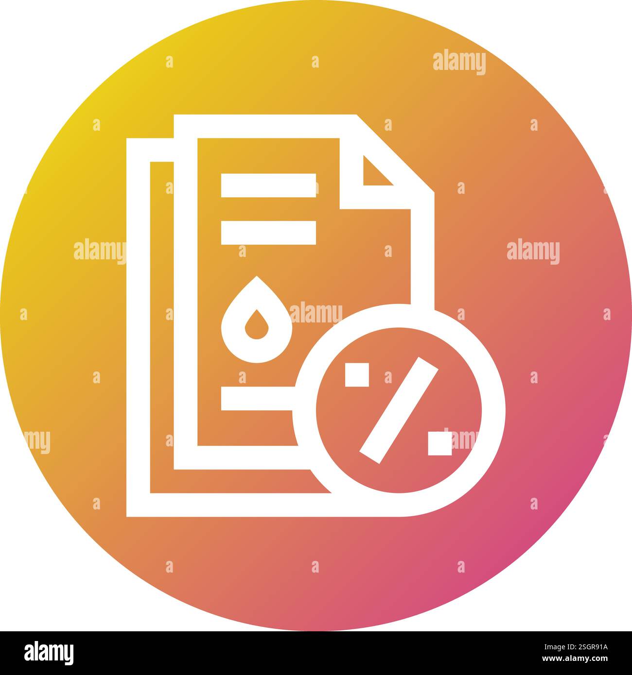 Fuel Discount Paper Vector Icon Design Illustration Stock Vector Image ...