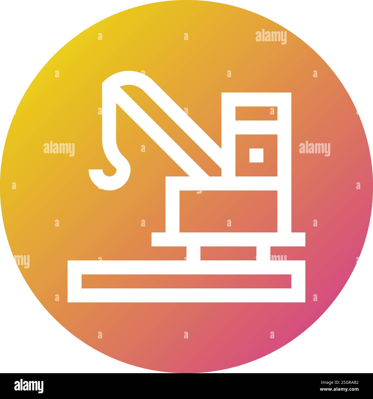 Offshore Rig Vector Icon Design Illustration Stock Vector Image & Art ...