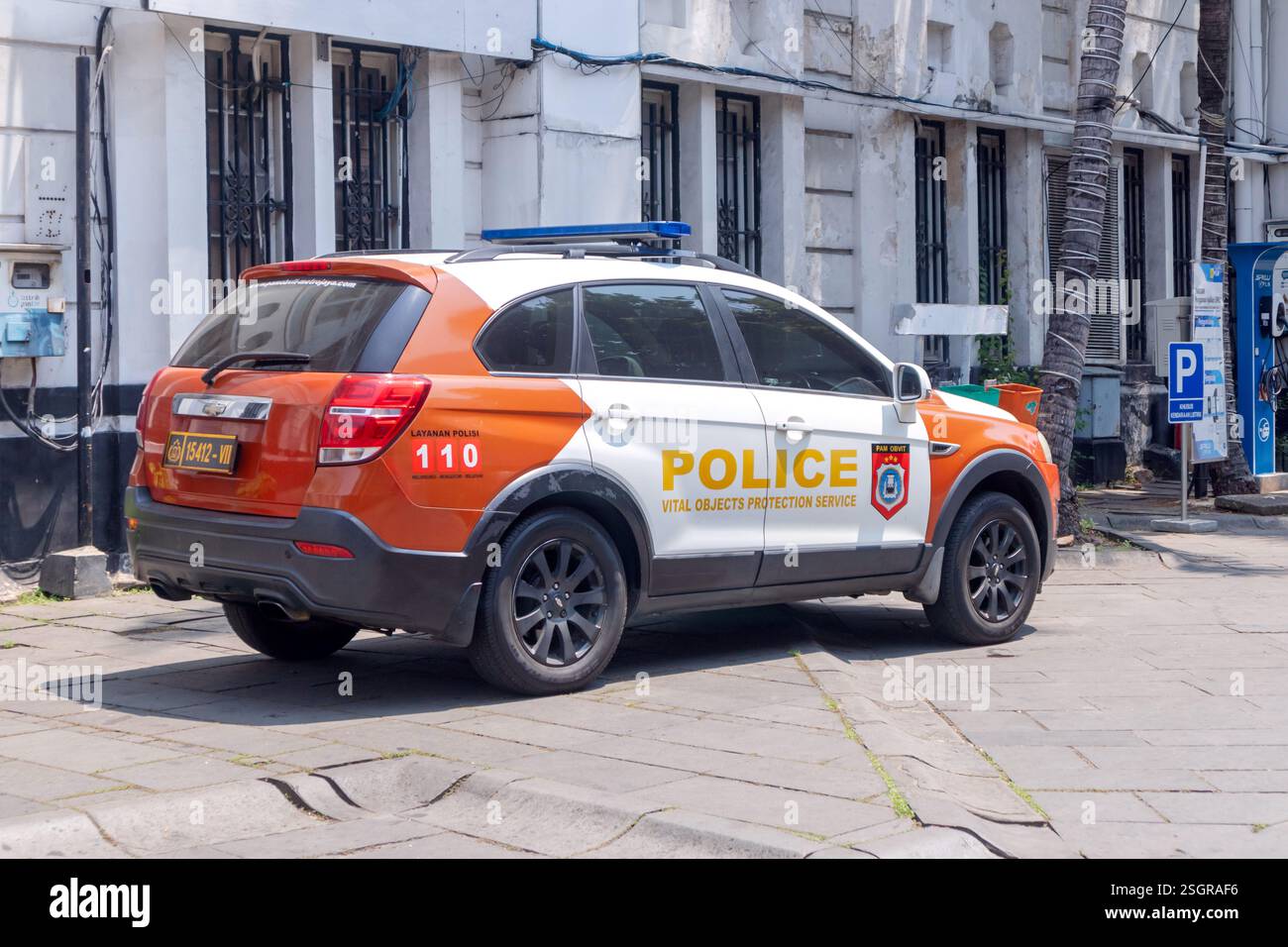 Jakarta, Indonesia - August 18, 2024: An Indonesian police car for ...
