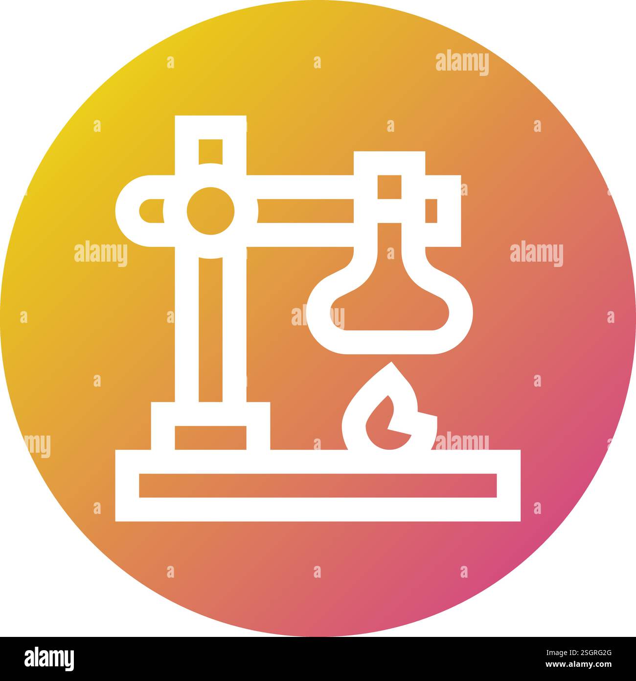 Bunsen Burner Vector Icon Design Illustration Stock Vector Image & Art ...