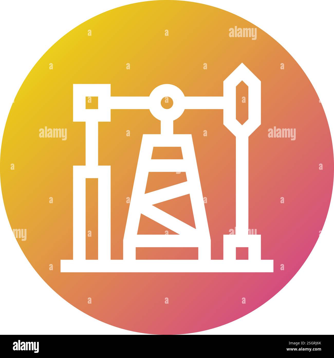 Oil pump vector icon Cut Out Stock Images & Pictures - Alamy