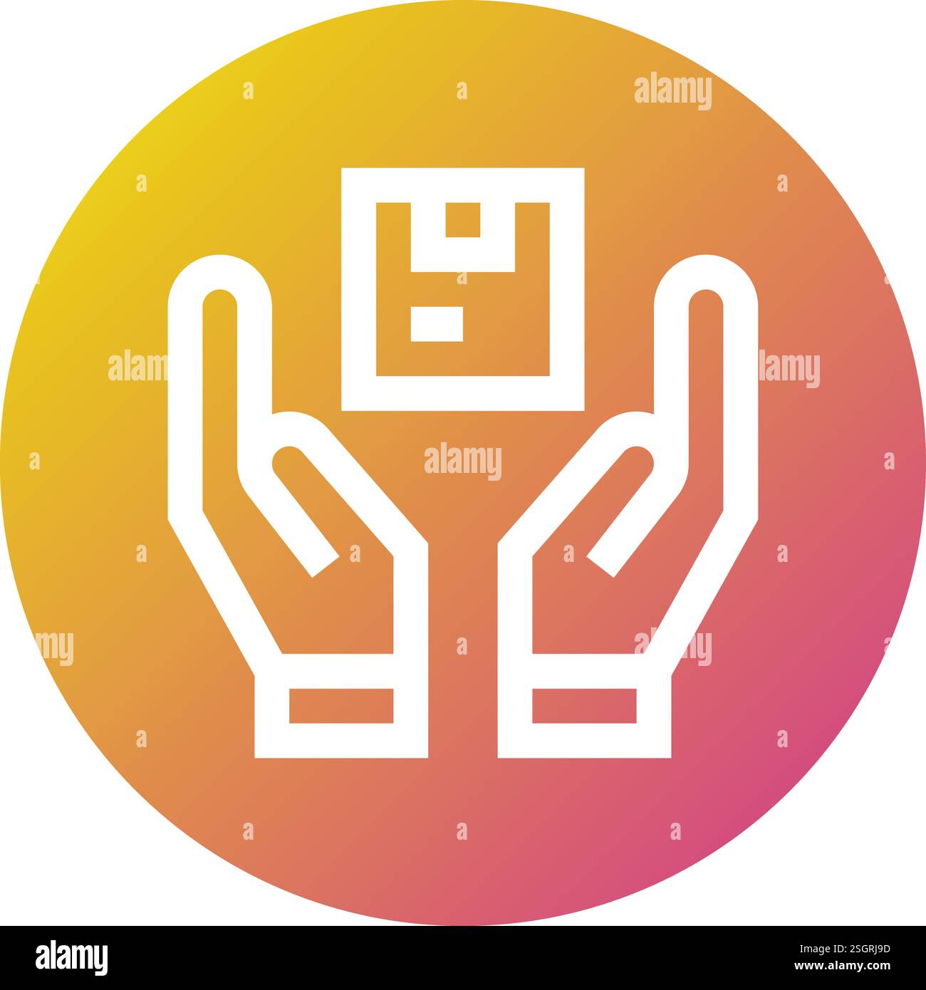 Parcel Handling Vector Icon Design Illustration Stock Vector Image ...