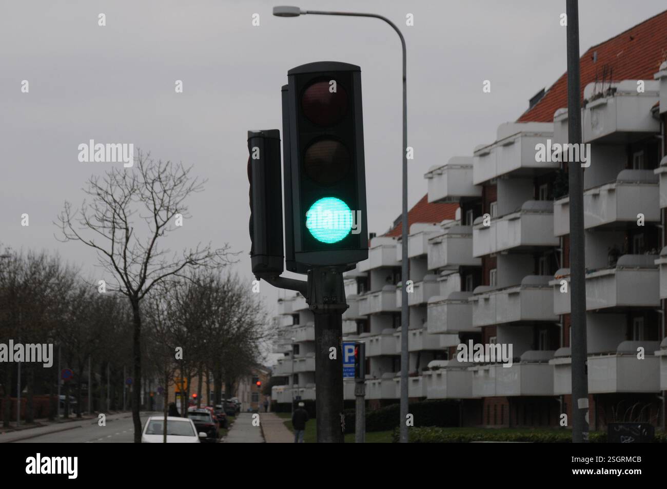 Copenhagen/ DenmarK/10 FEBRUARY 2025/ road traffic singal lights cross ...