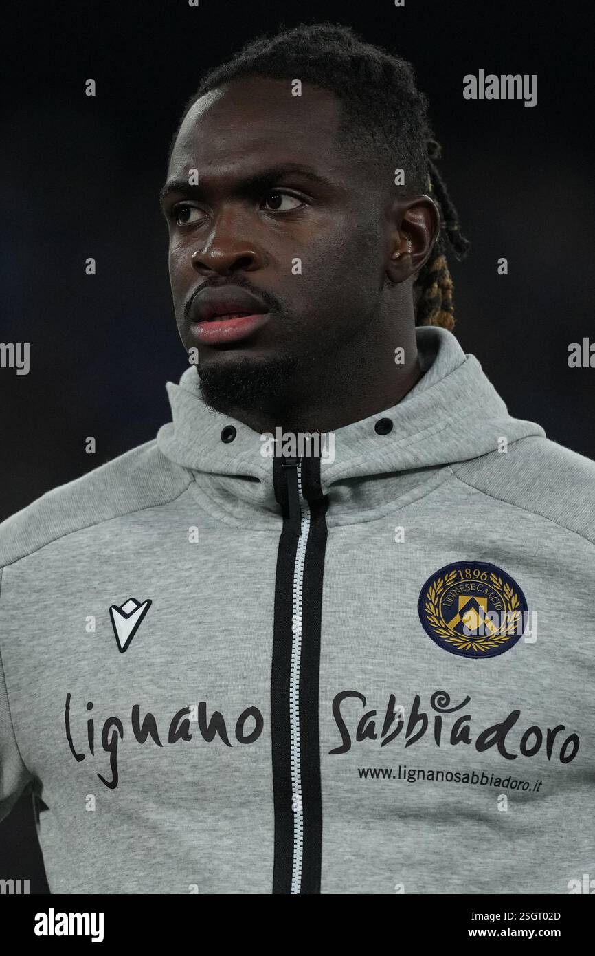 Naples, Italy. 9 Feb, 2025. Oumar Solet of Udinese Calcio during the ...