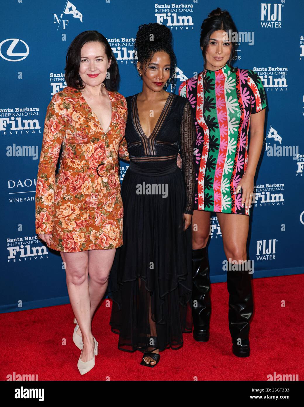 SANTA BARBARA, CALIFORNIA, USA - FEBRUARY 09: Bel Delia, Noree Victoria ...