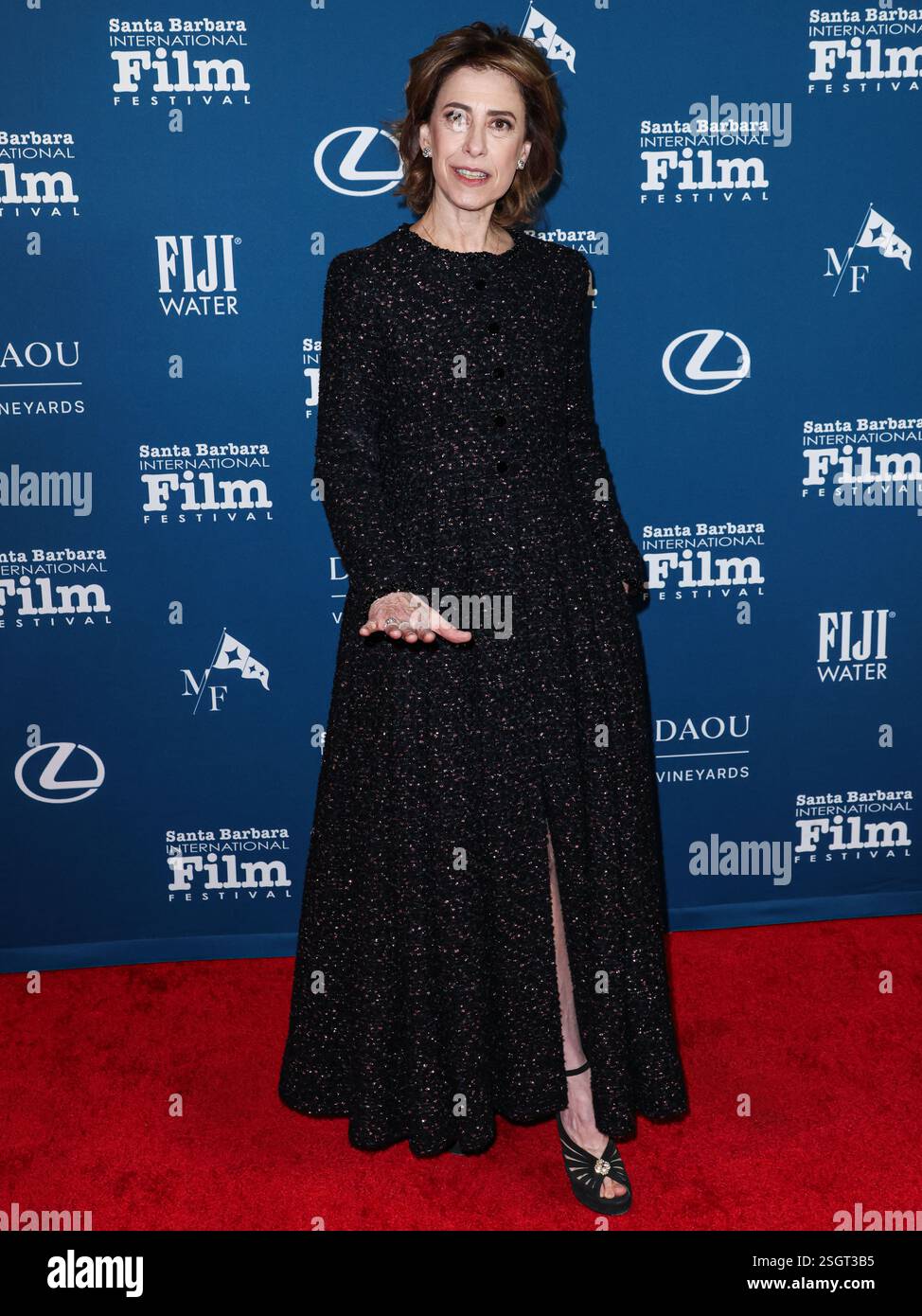SANTA BARBARA, CALIFORNIA, USA - FEBRUARY 09: Fernanda Torres arrives ...