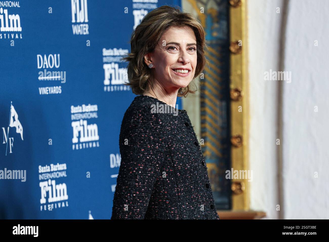 SANTA BARBARA, CALIFORNIA, USA - FEBRUARY 09: Fernanda Torres arrives ...