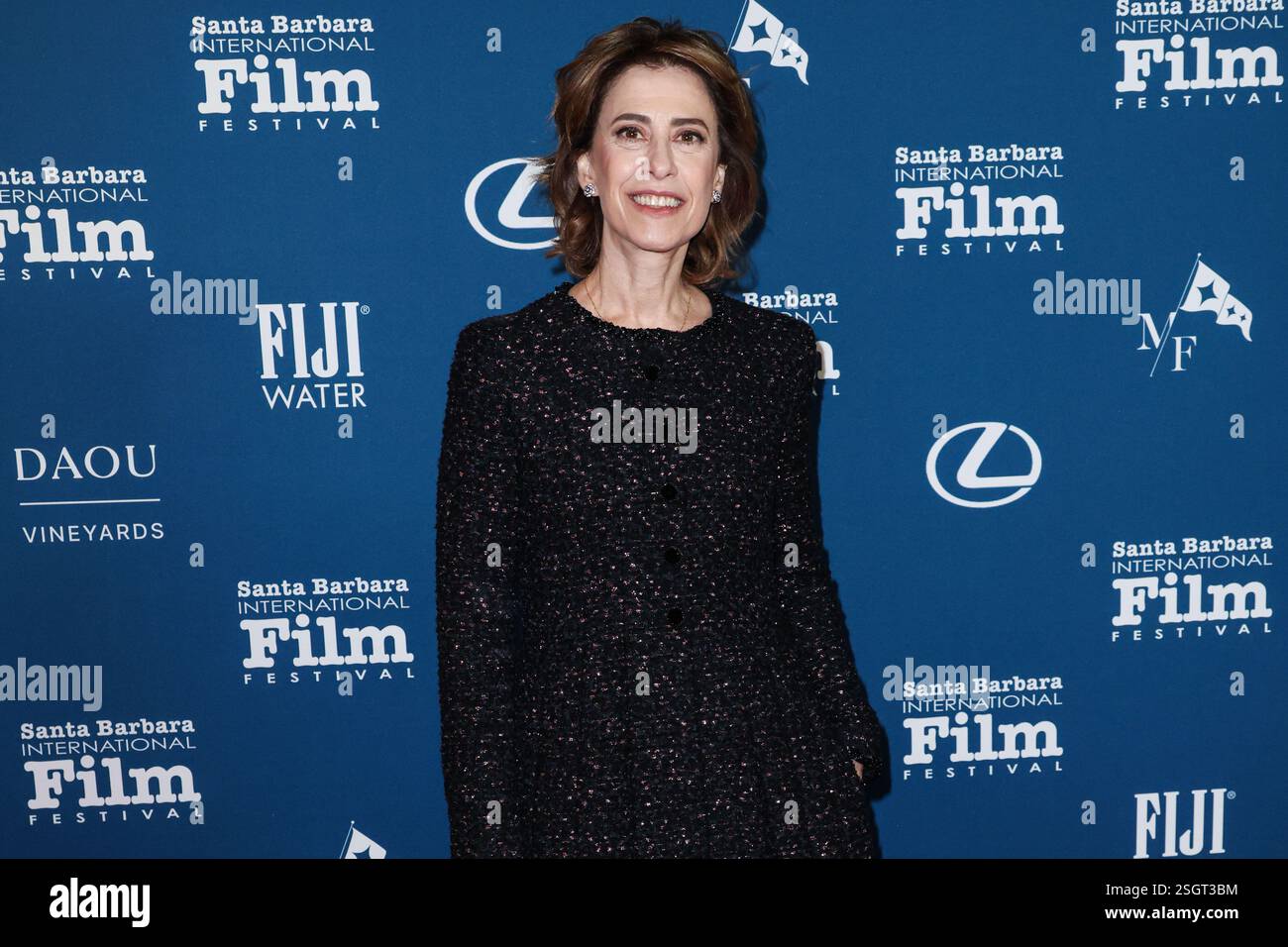 SANTA BARBARA, CALIFORNIA, USA - FEBRUARY 09: Fernanda Torres arrives ...