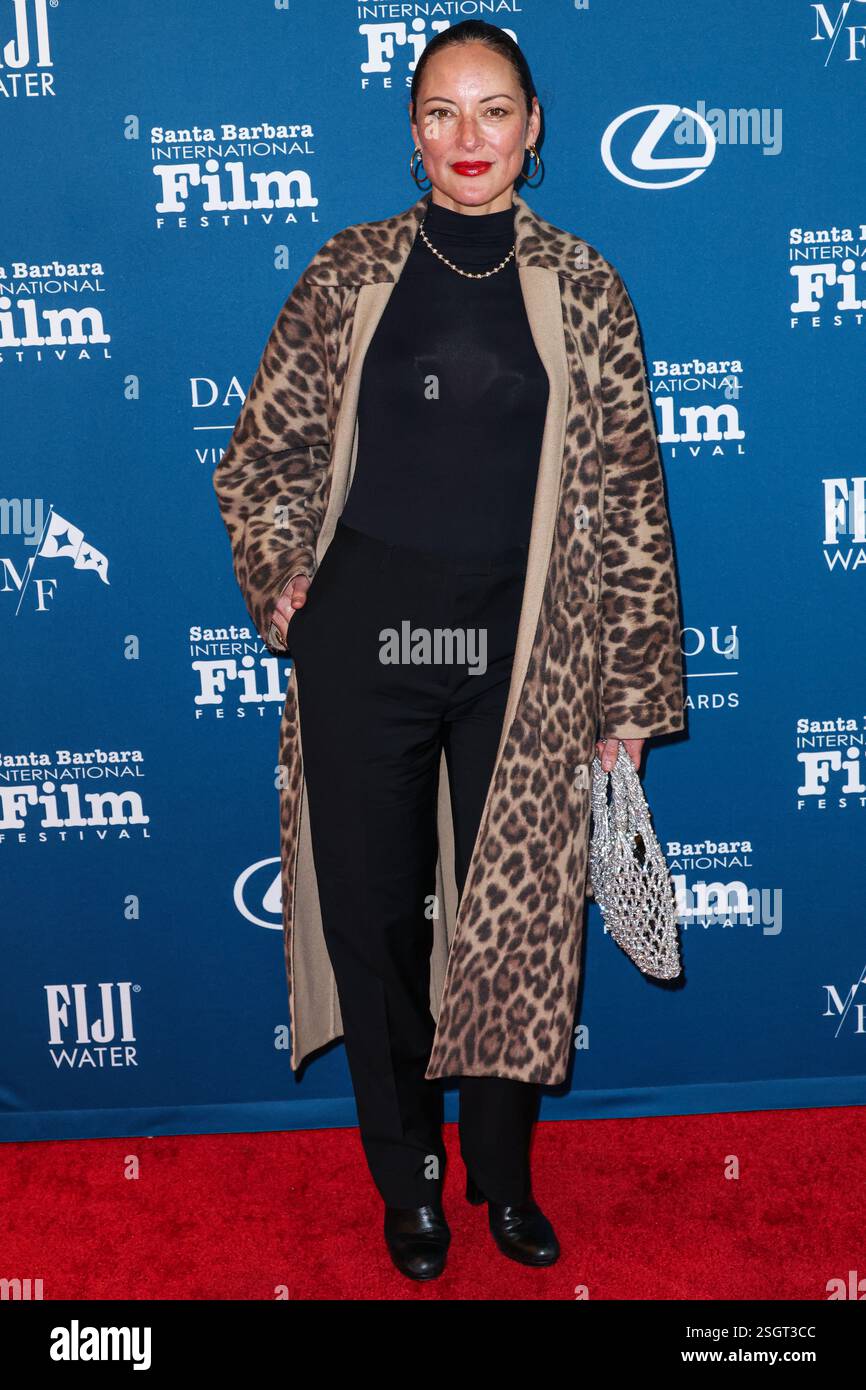SANTA BARBARA, CALIFORNIA, USA - FEBRUARY 09: Lola Glaudini arrives at ...