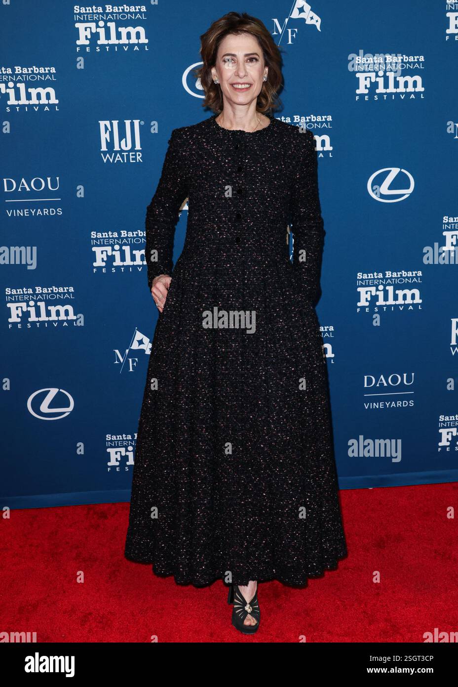SANTA BARBARA, CALIFORNIA, USA - FEBRUARY 09: Fernanda Torres arrives ...