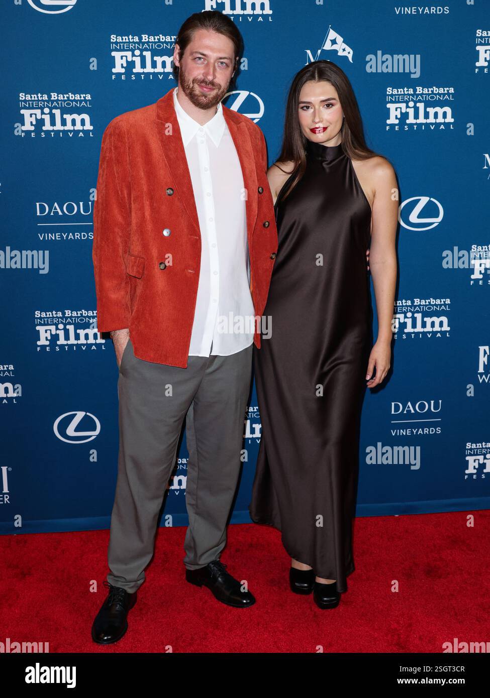 SANTA BARBARA, CALIFORNIA, USA - FEBRUARY 09: Gabriele Fabbro and ...