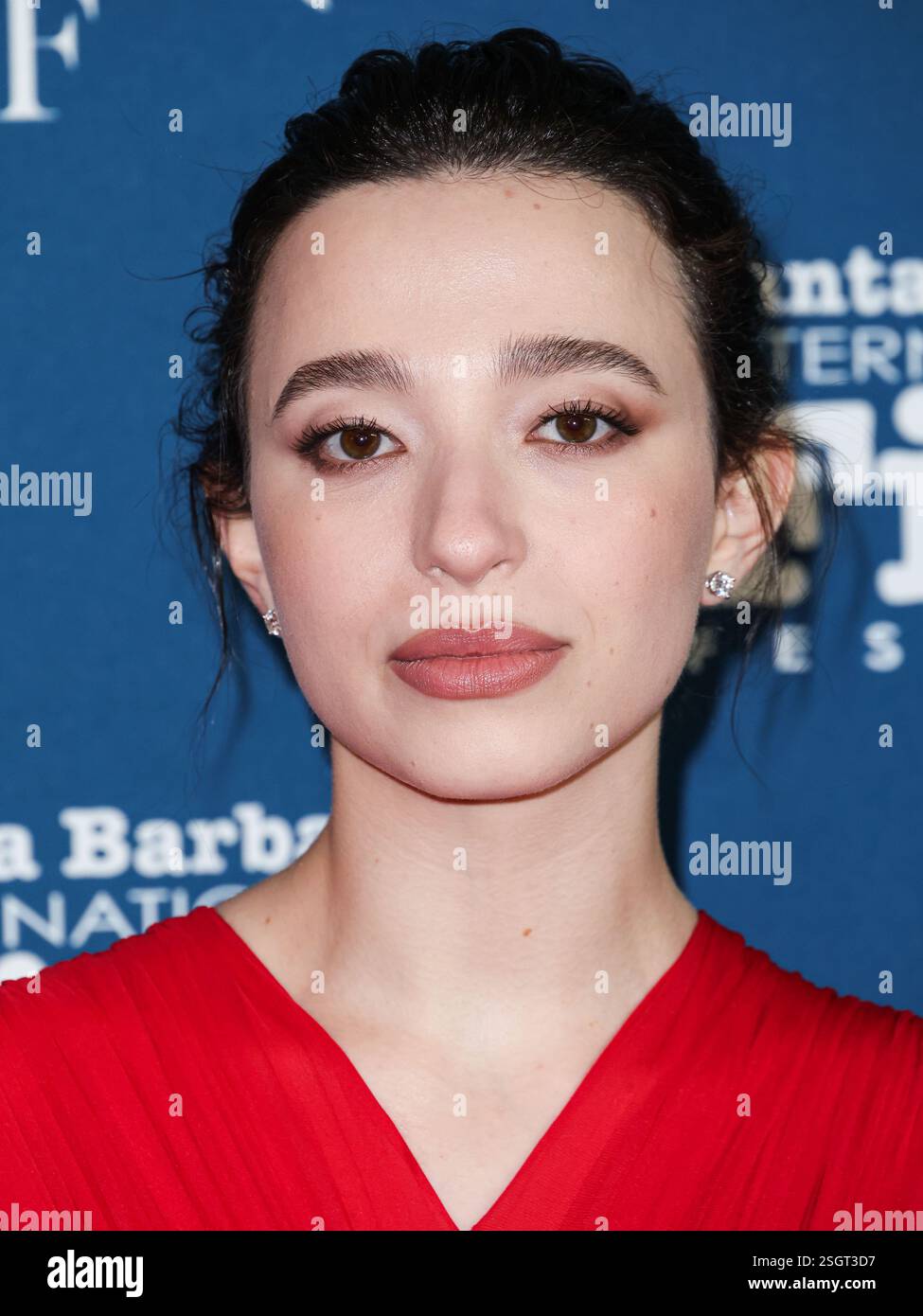 SANTA BARBARA, CALIFORNIA, USA - FEBRUARY 09: Mikey Madison arrives at ...