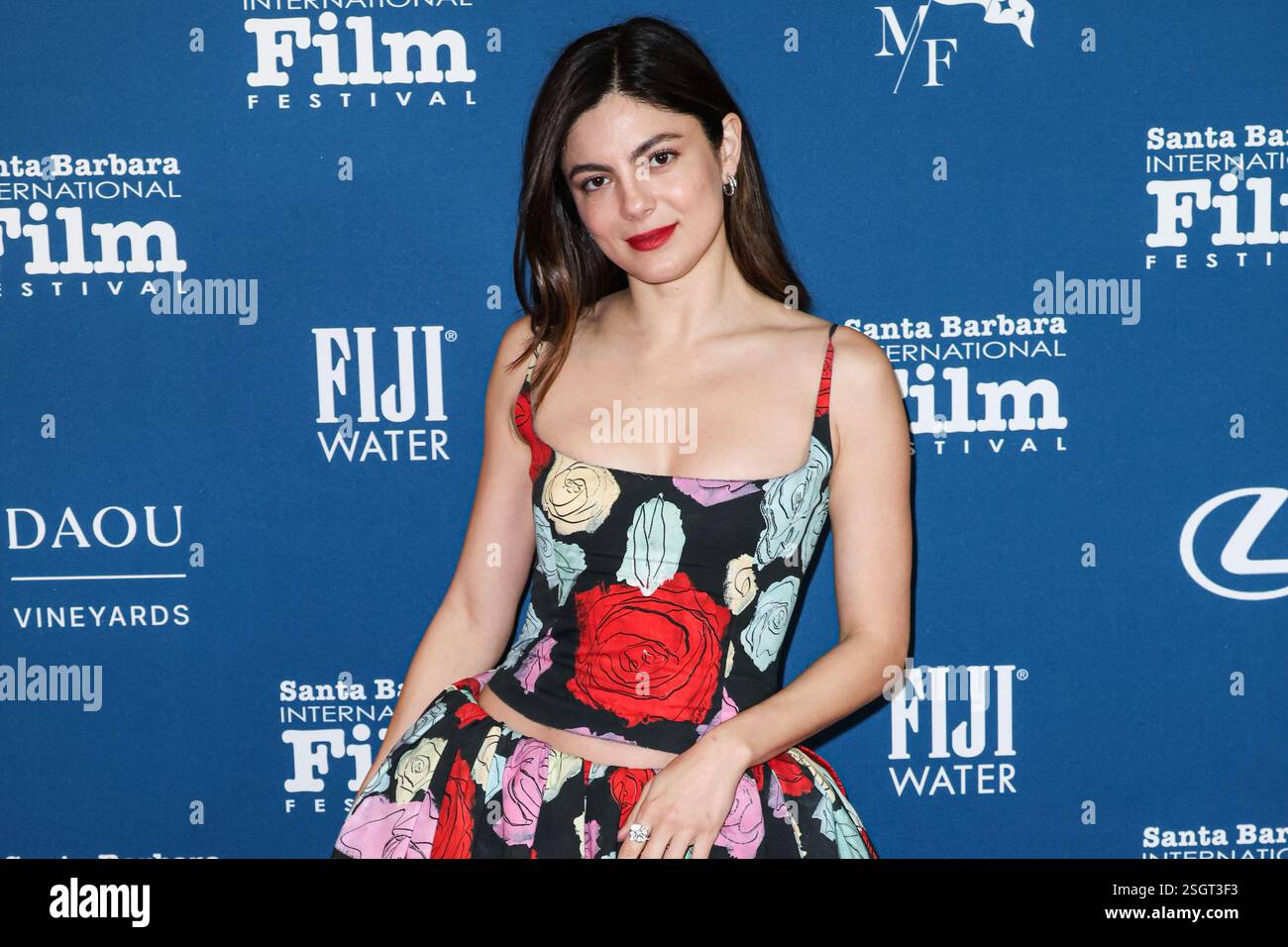 SANTA BARBARA, CALIFORNIA, USA - FEBRUARY 09: Monica Barbaro arrives at ...