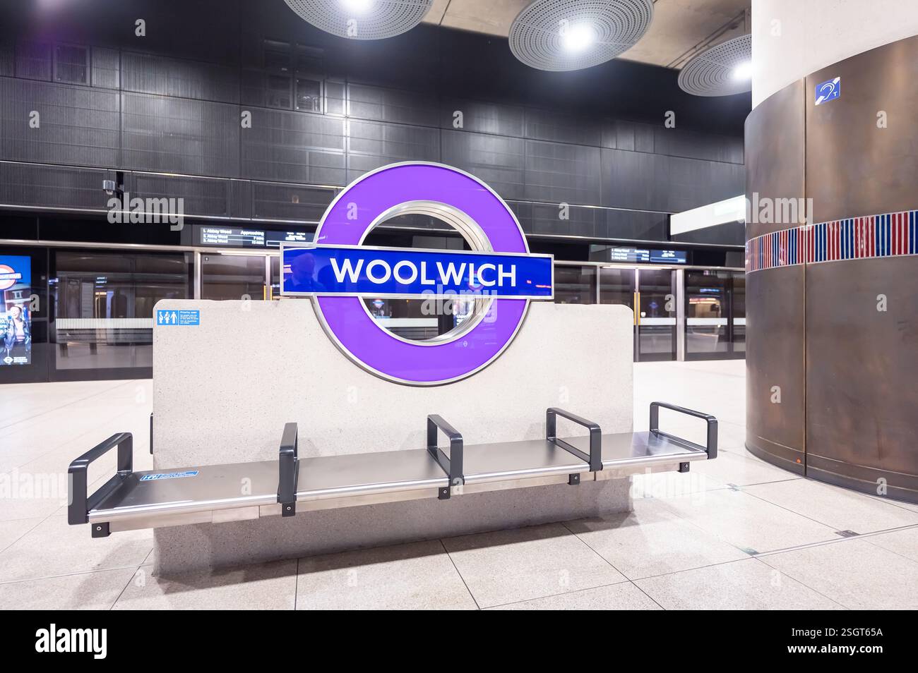 Woolwich Elizabeth Line Station, London Stock Photo - Alamy