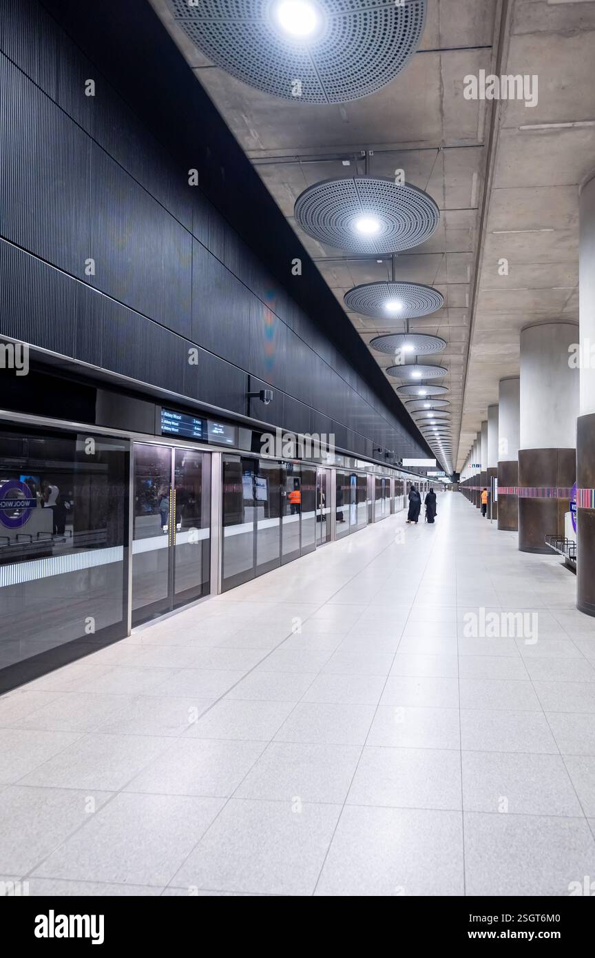 Woolwich Elizabeth Line Station, London Stock Photo - Alamy