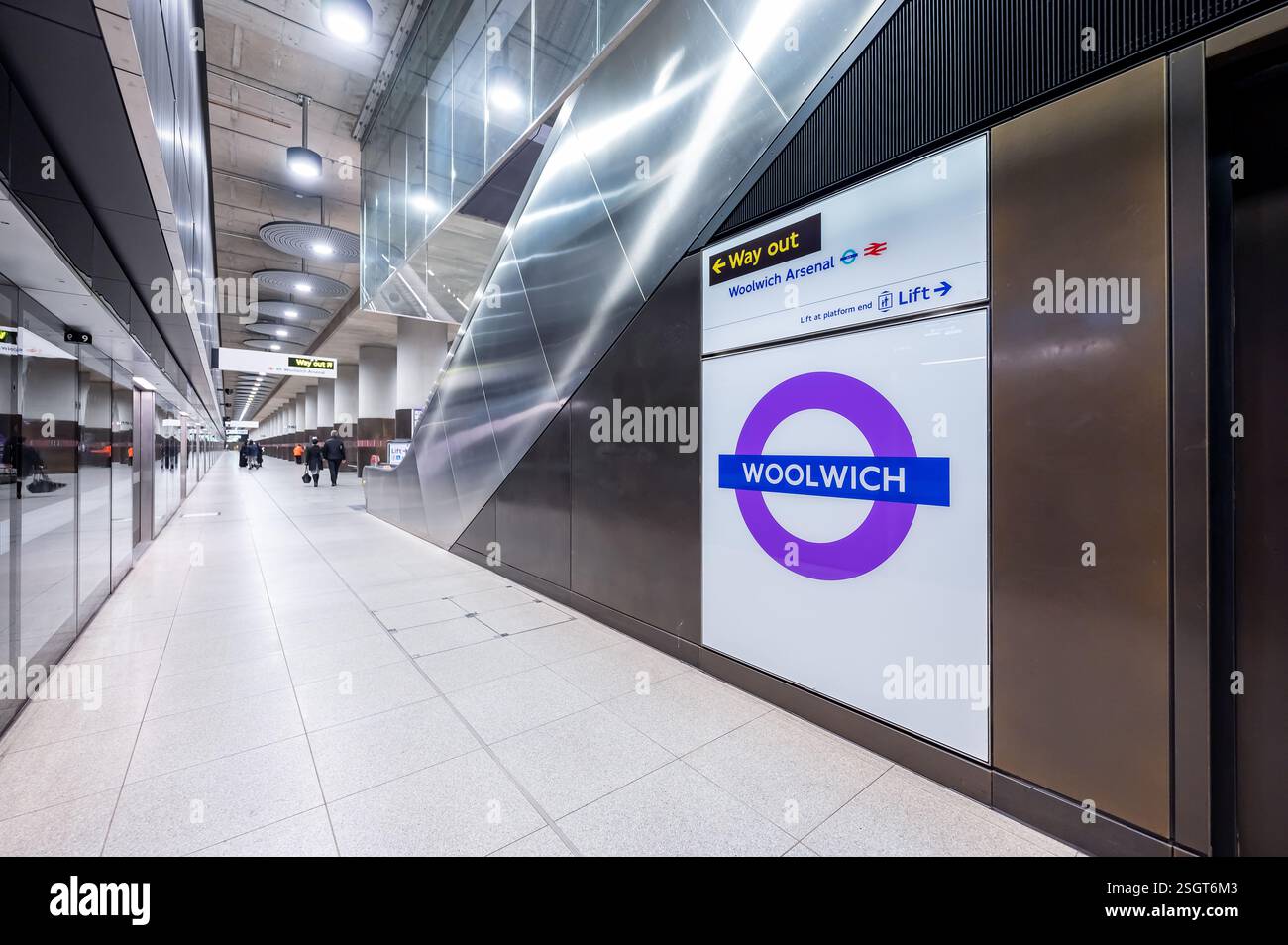 Woolwich Elizabeth Line Station, London Stock Photo - Alamy