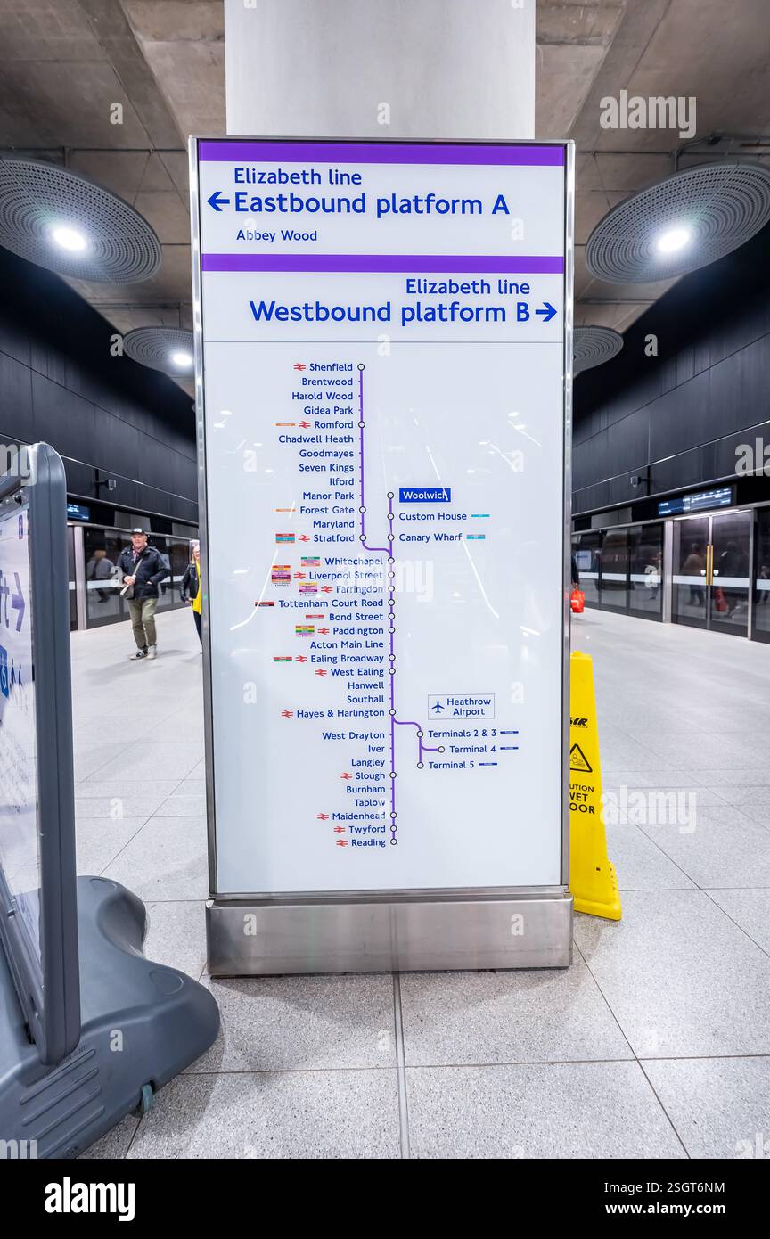 Woolwich Elizabeth Line Station, London Stock Photo - Alamy