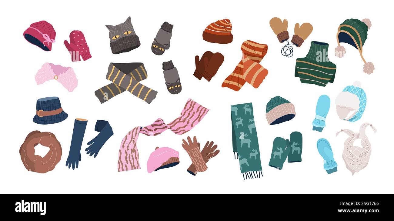 Scarves hats Cut Out Stock Images & Pictures - Alamy