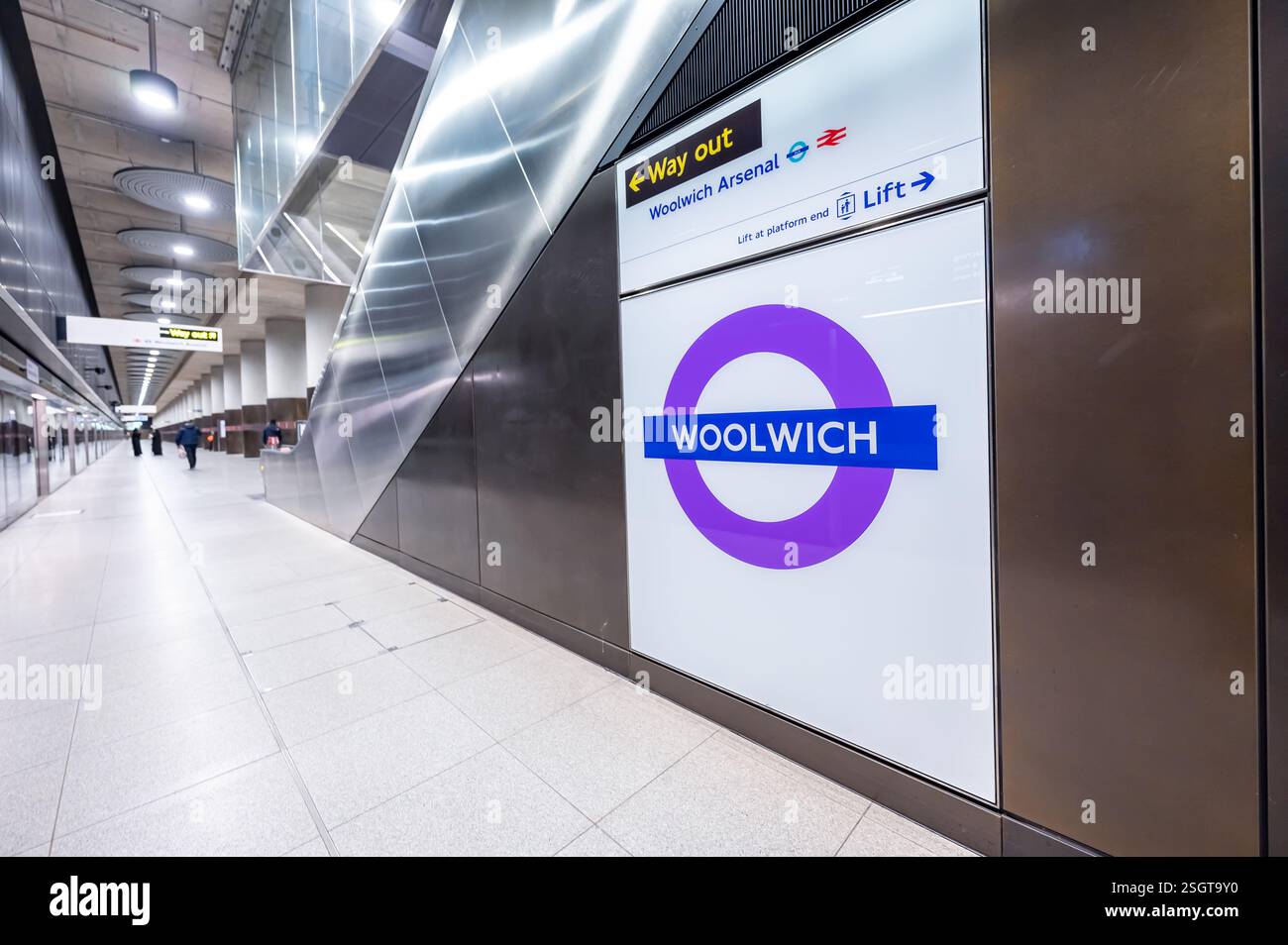 Woolwich Elizabeth Line Station, London Stock Photo - Alamy