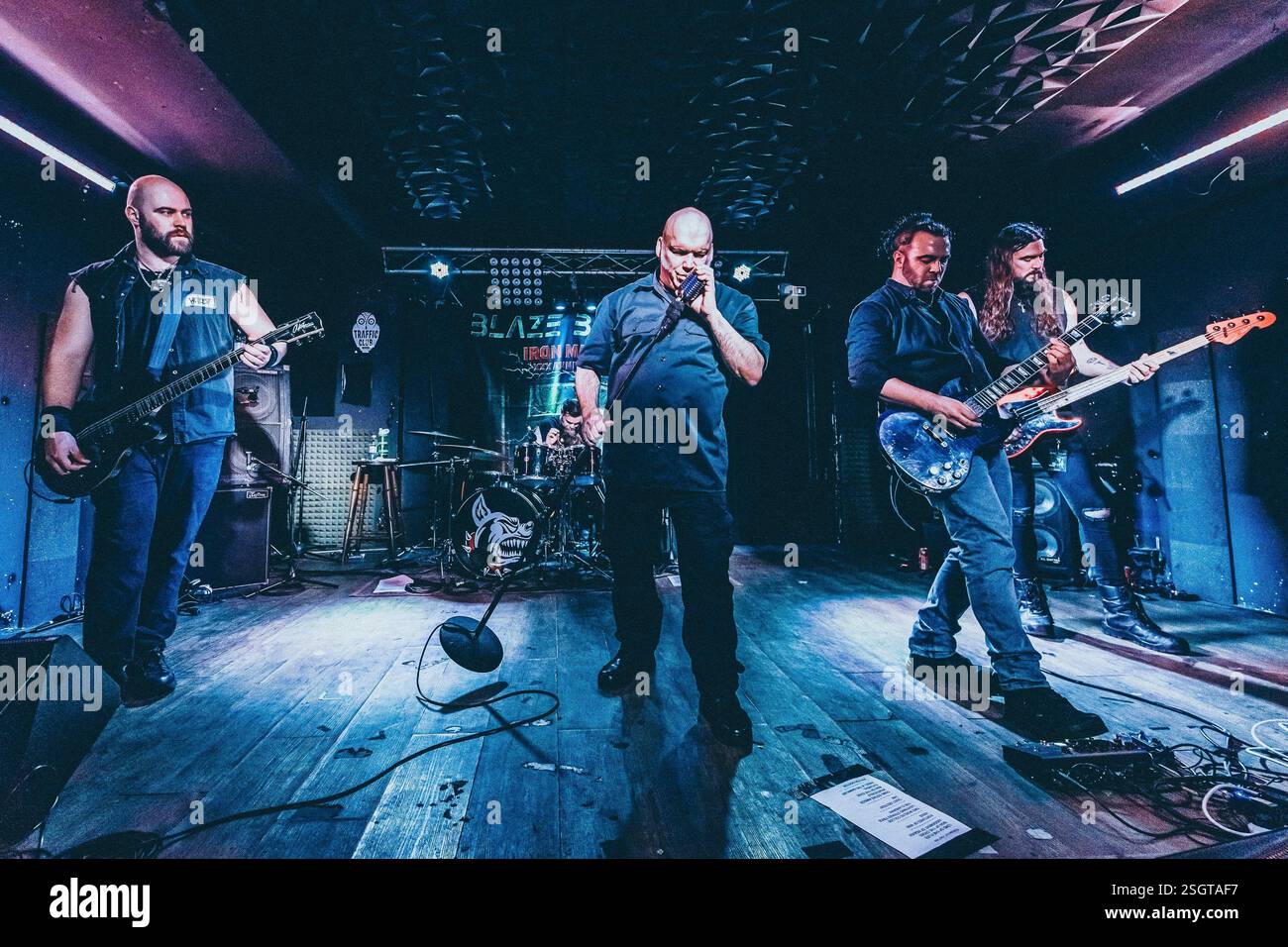 Rome, Italy. 08th Feb, 2025. Blaze Bayley band during Blaze Bayley ...