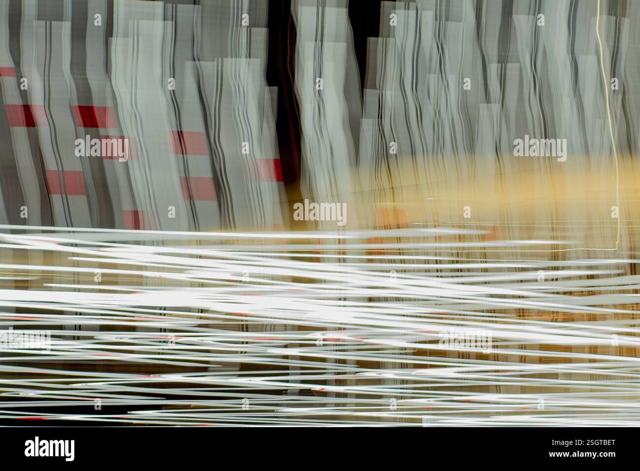 Abstract light trails motion background at night made by ICM ...