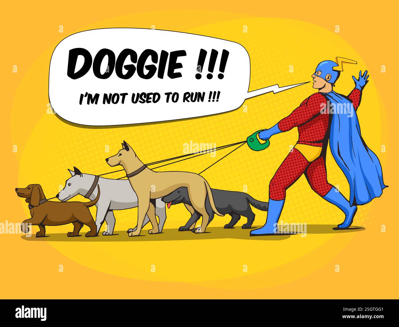 Dog man comic book hi-res stock photography and images - Alamy