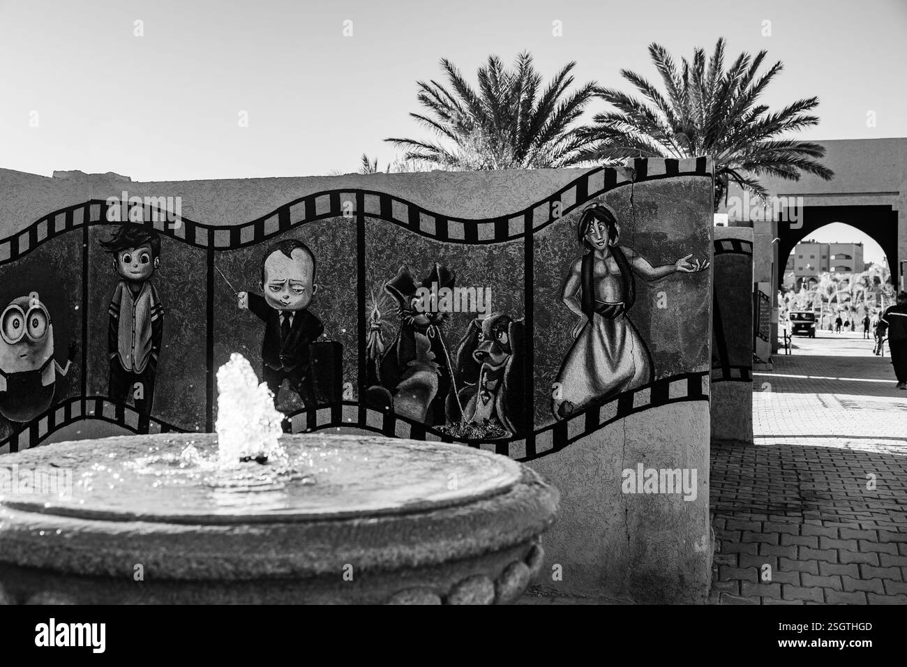 Exploring travel destination Morocco, visit the Altas Film studio, near ...