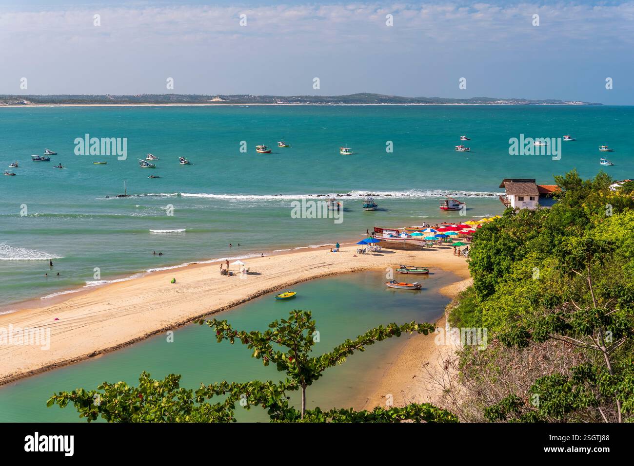 Scenic View of Baía Formosa Beach, Rio Grande do Norte, Brazil on ...