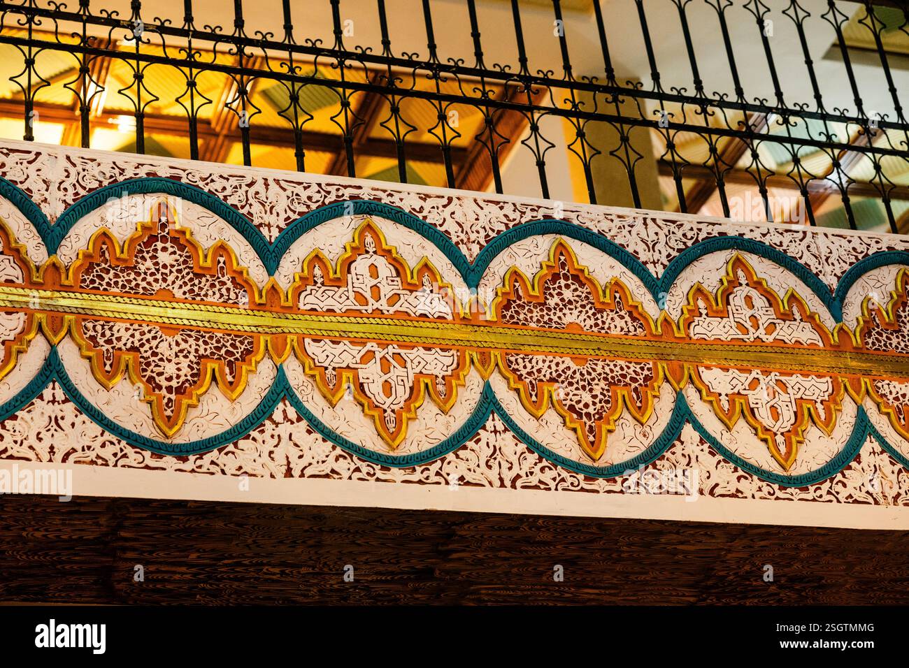 Interior of building in Morocco, traditional riad, in Marrakech Stock ...