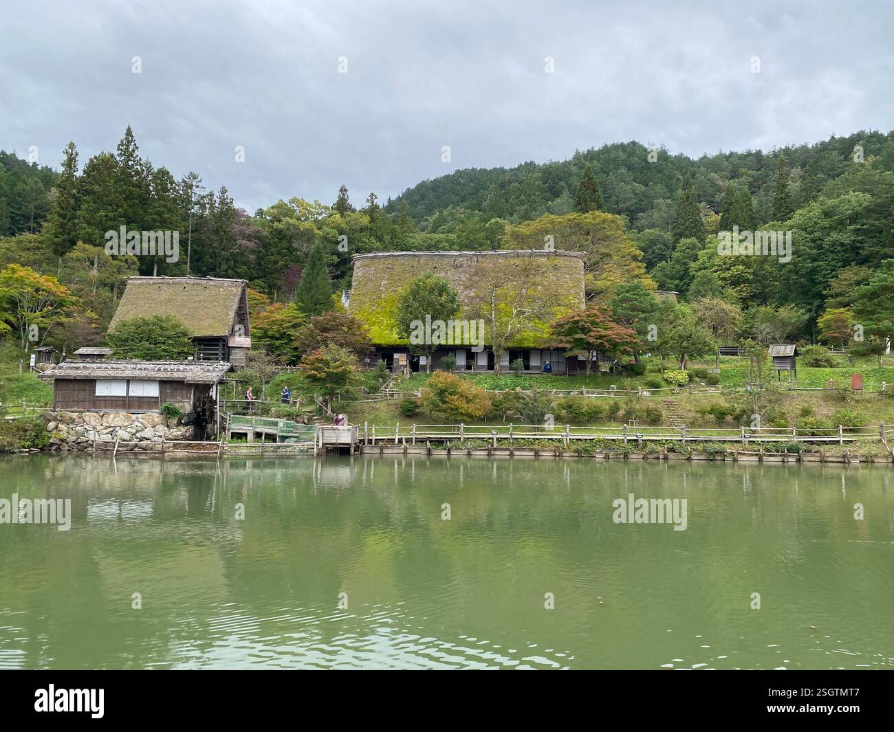 Beautiful traditional Japanese old village in the middle of the ...