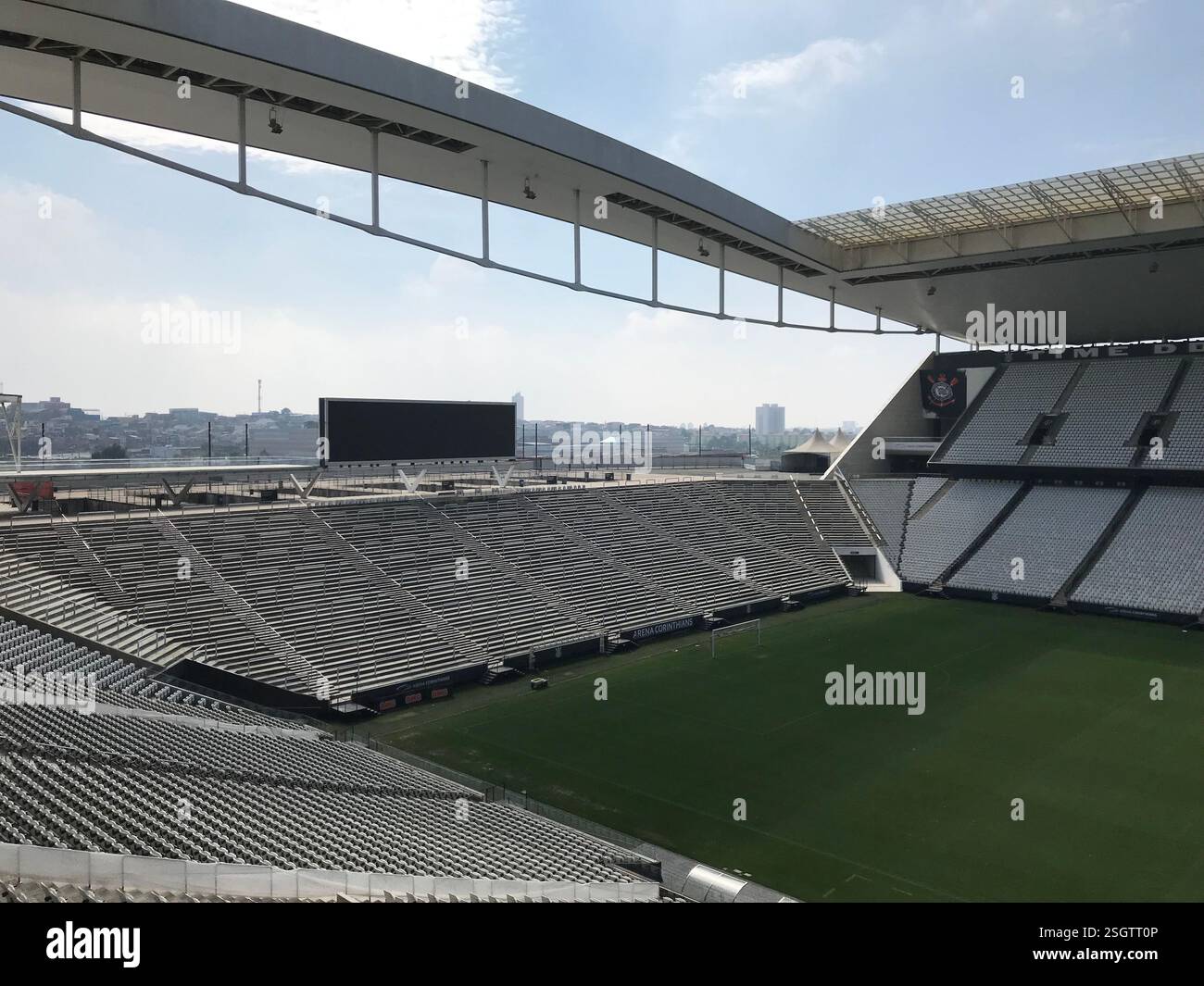 Neo Química Arena, home of Corinthians, in São Paulo, Brazil, captured in a clear day during the ...