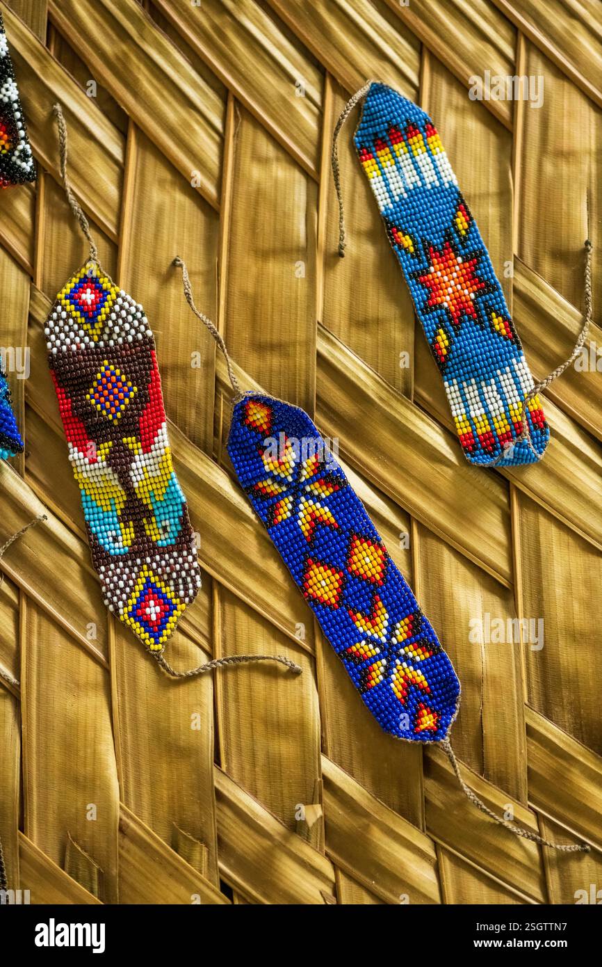 Traditional Indigenous Handicrafts from the Brazilian Amazon Stock ...