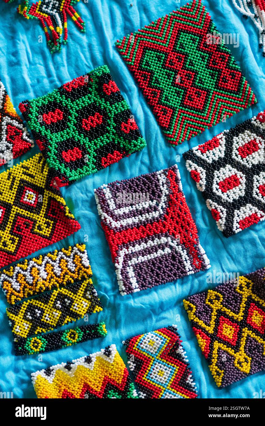 Traditional Indigenous Handicrafts from the Brazilian Amazon Stock ...