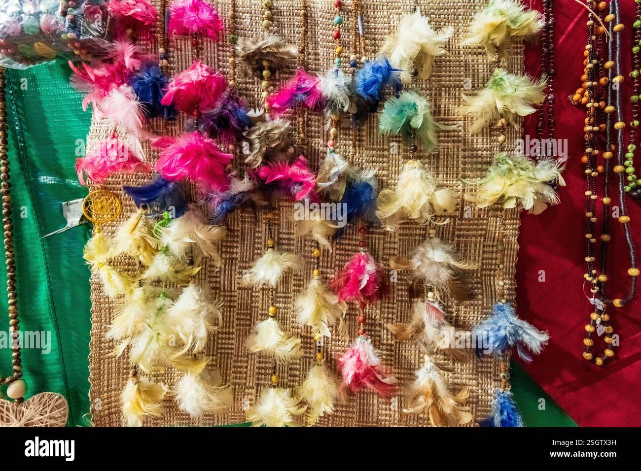 Traditional Indigenous Handicrafts from the Brazilian Amazon Stock ...