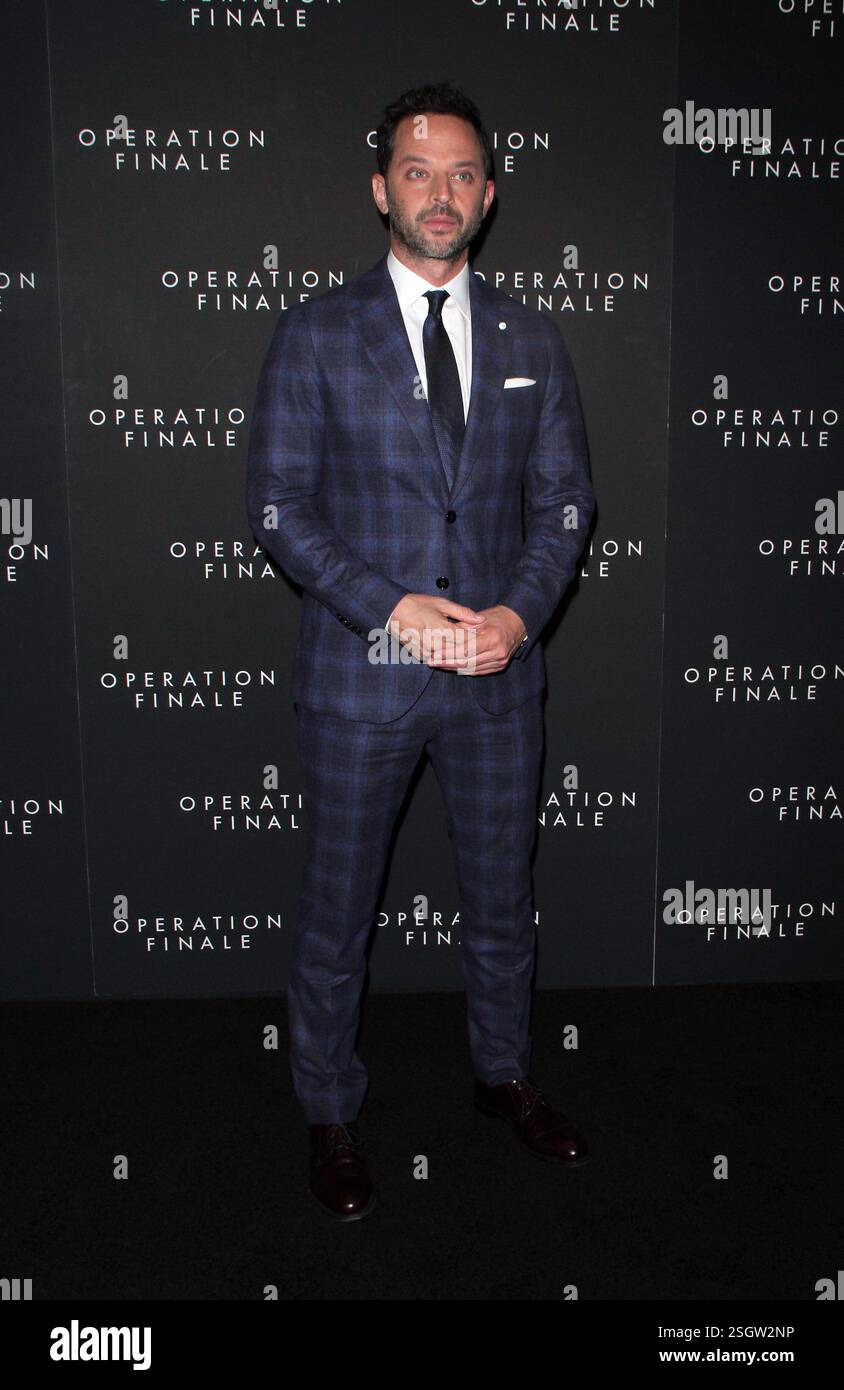 Actor Nick Kroll arriving at the premiere of 'Operation Finale' at the ...