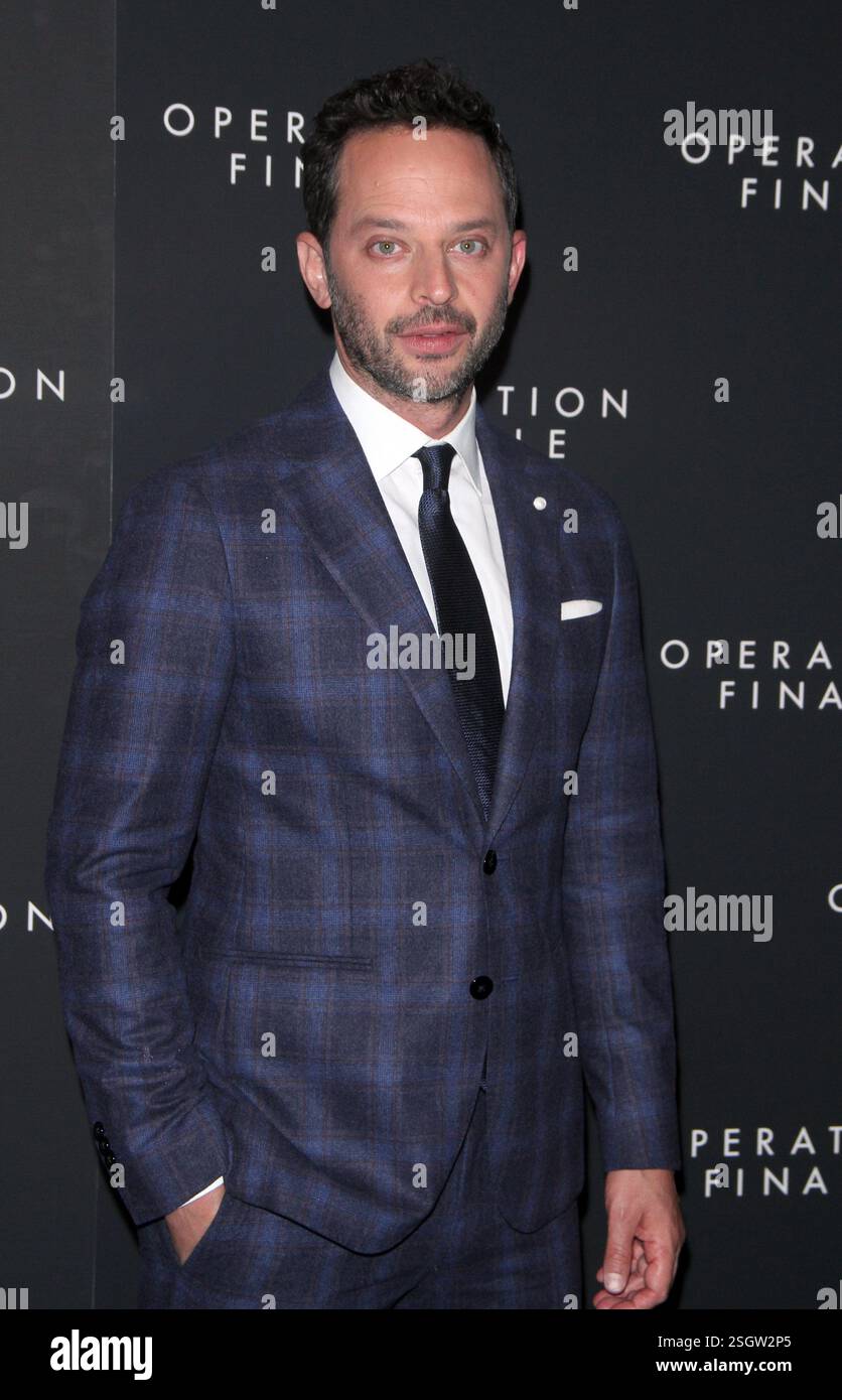 Actor Nick Kroll arriving at the premiere of 'Operation Finale' at the ...
