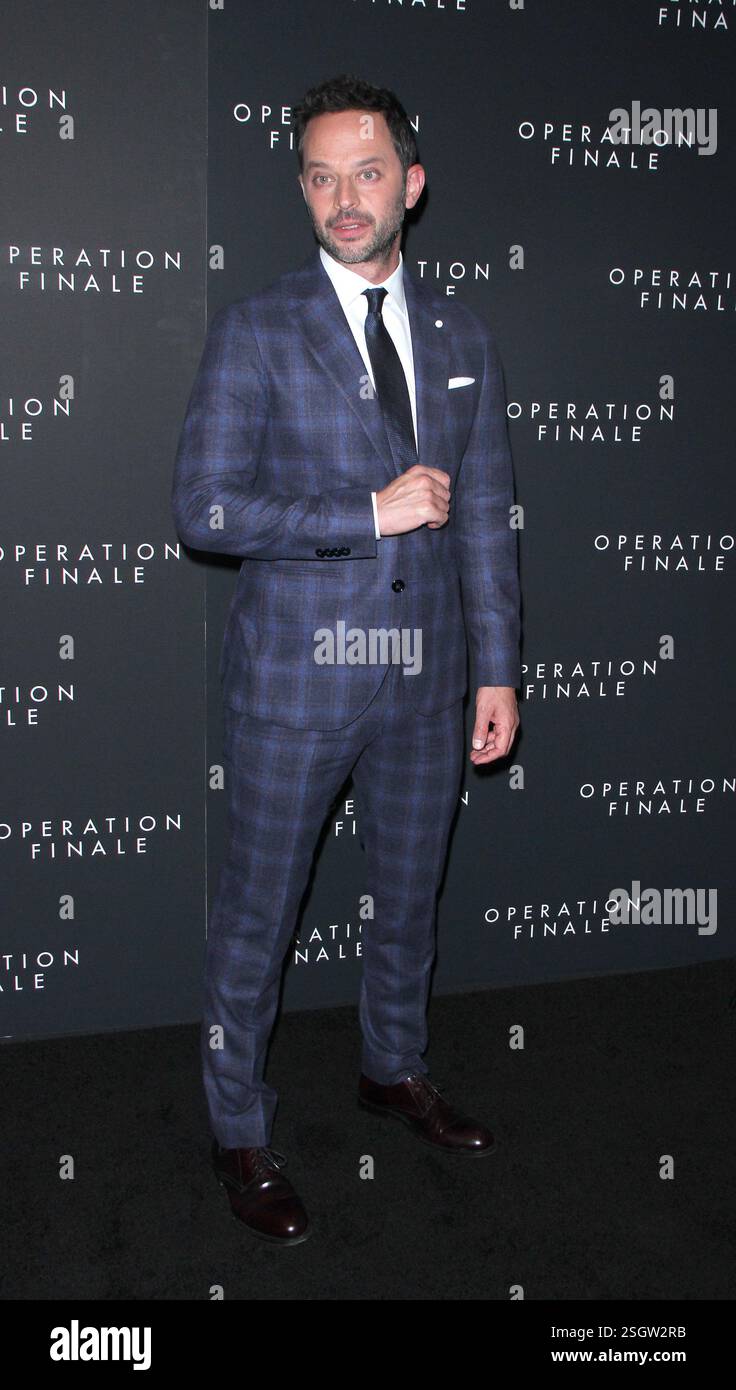 Actor Nick Kroll arriving at the premiere of 'Operation Finale' at the ...
