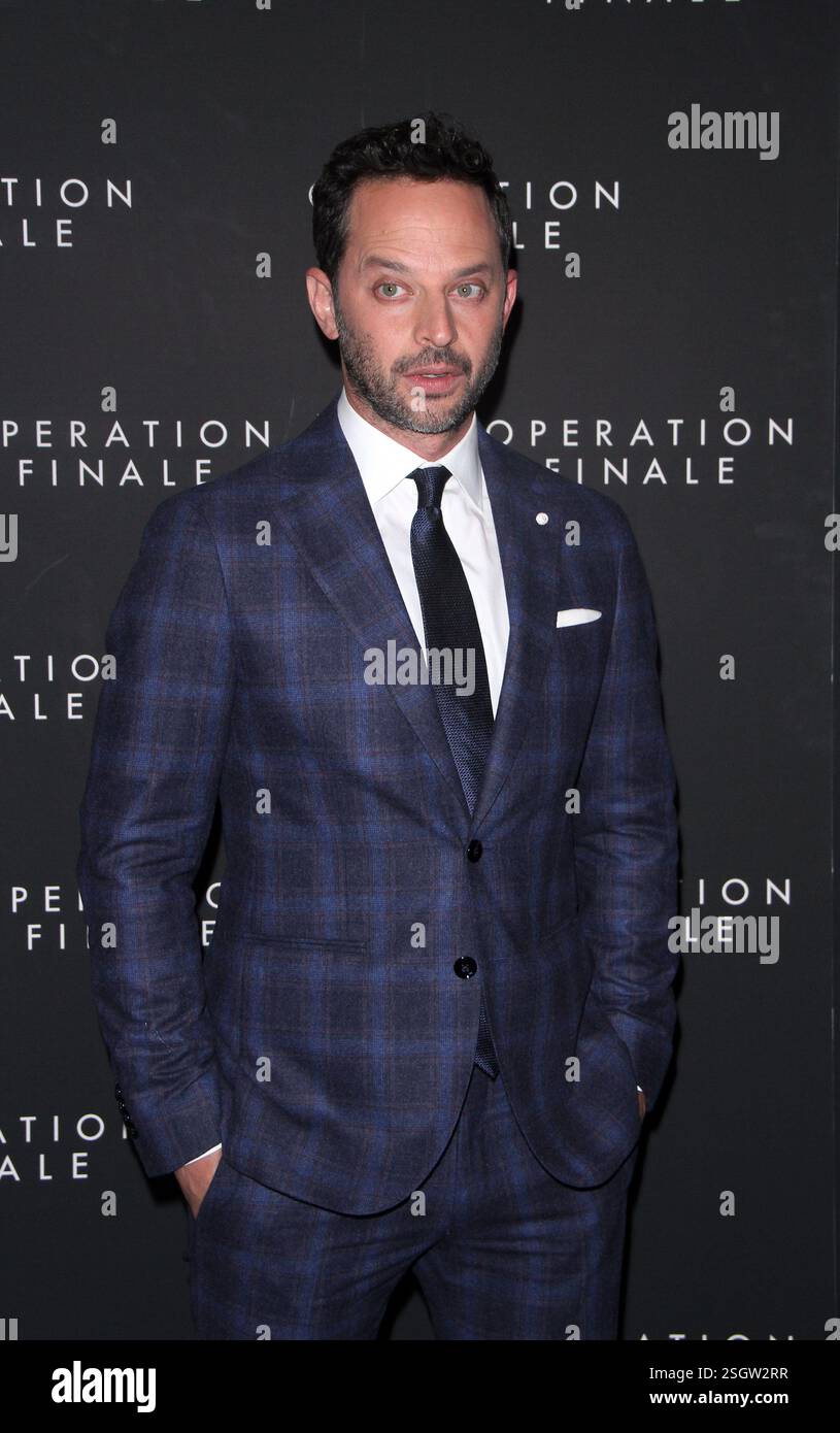 Actor Nick Kroll arriving at the premiere of 'Operation Finale' at the ...