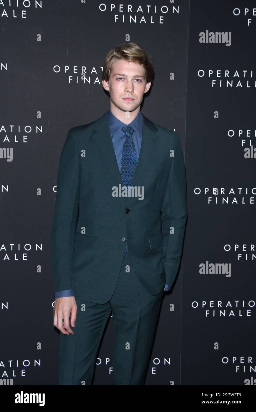 Actor Joe Alwyn arriving at the premiere of 'Operation Finale' at the ...