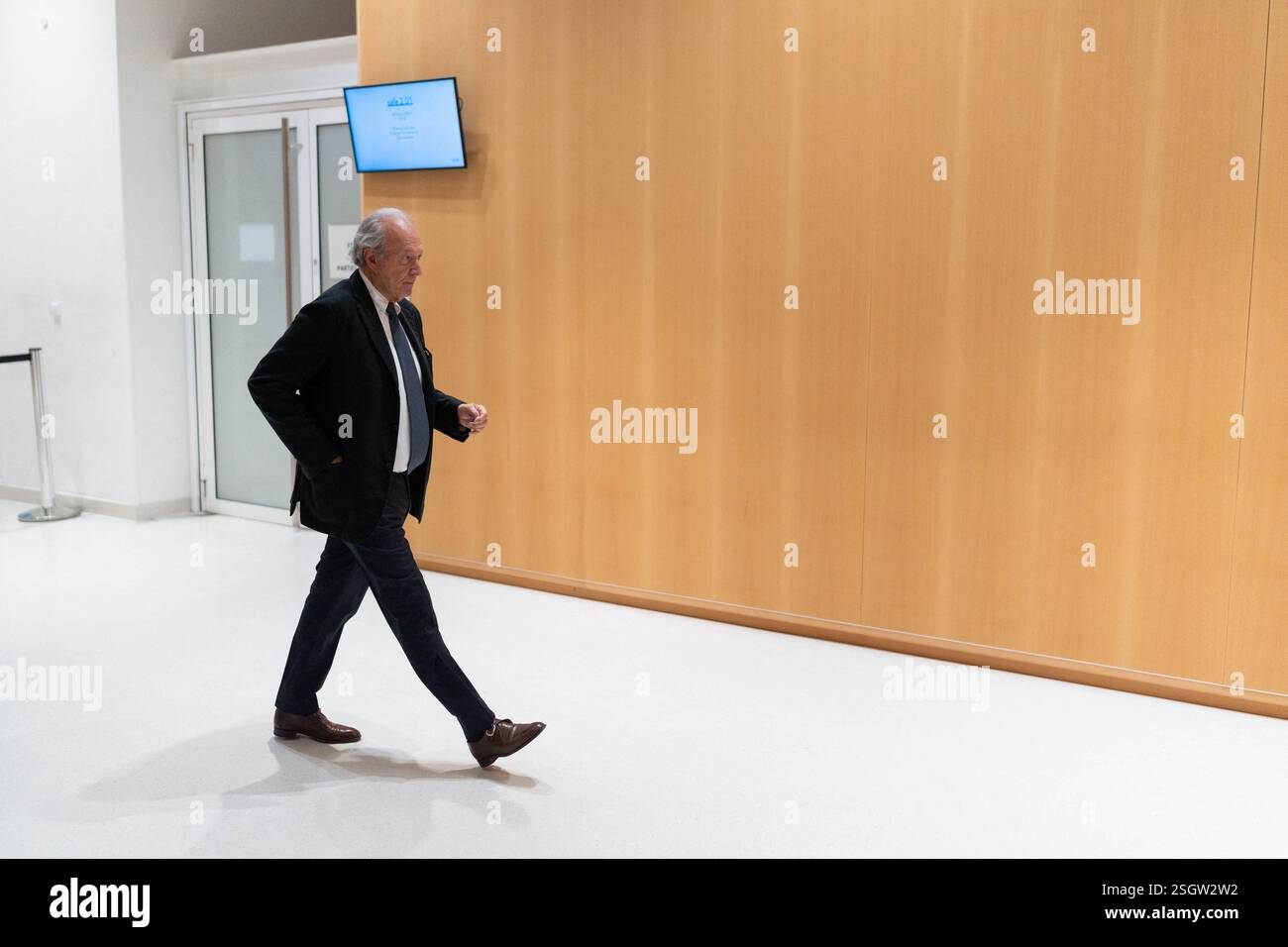 Thierry Gaubert arrives for his trial on charges of illegal campaign ...