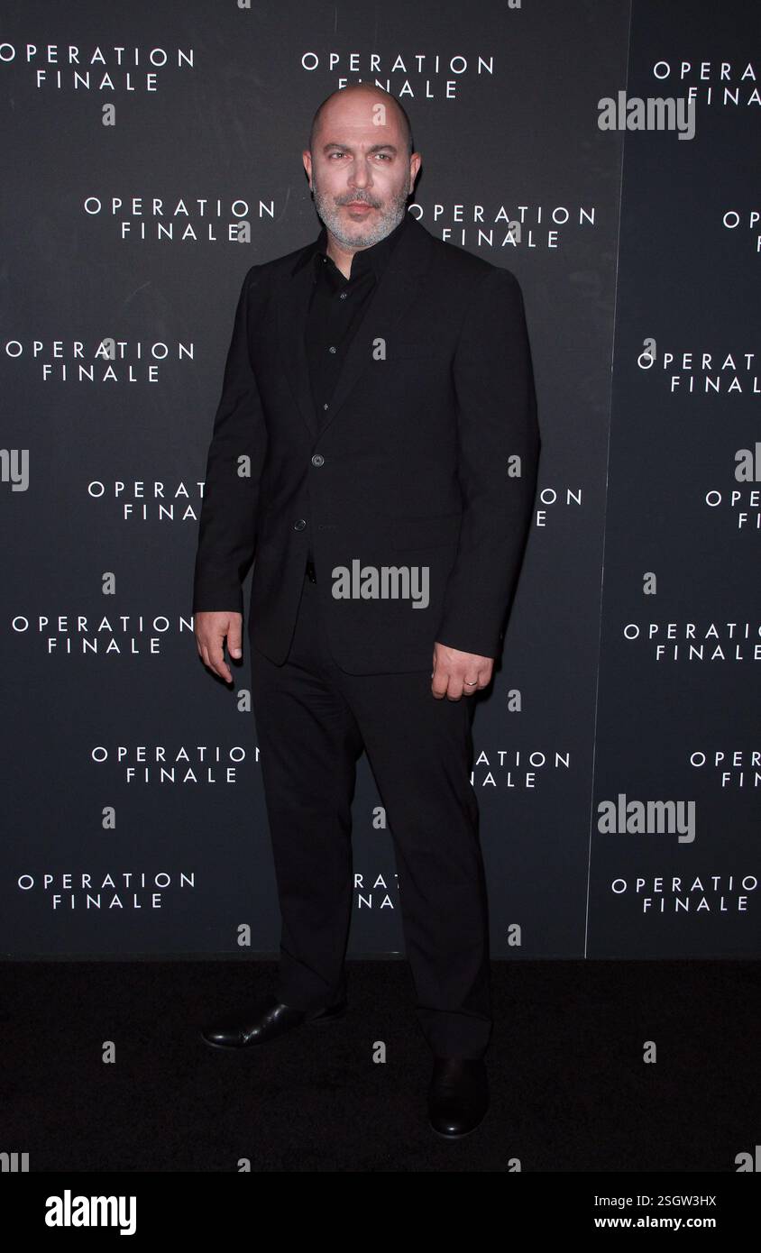 Actor Lior Raz arriving at the premiere of 'Operation Finale' at the ...