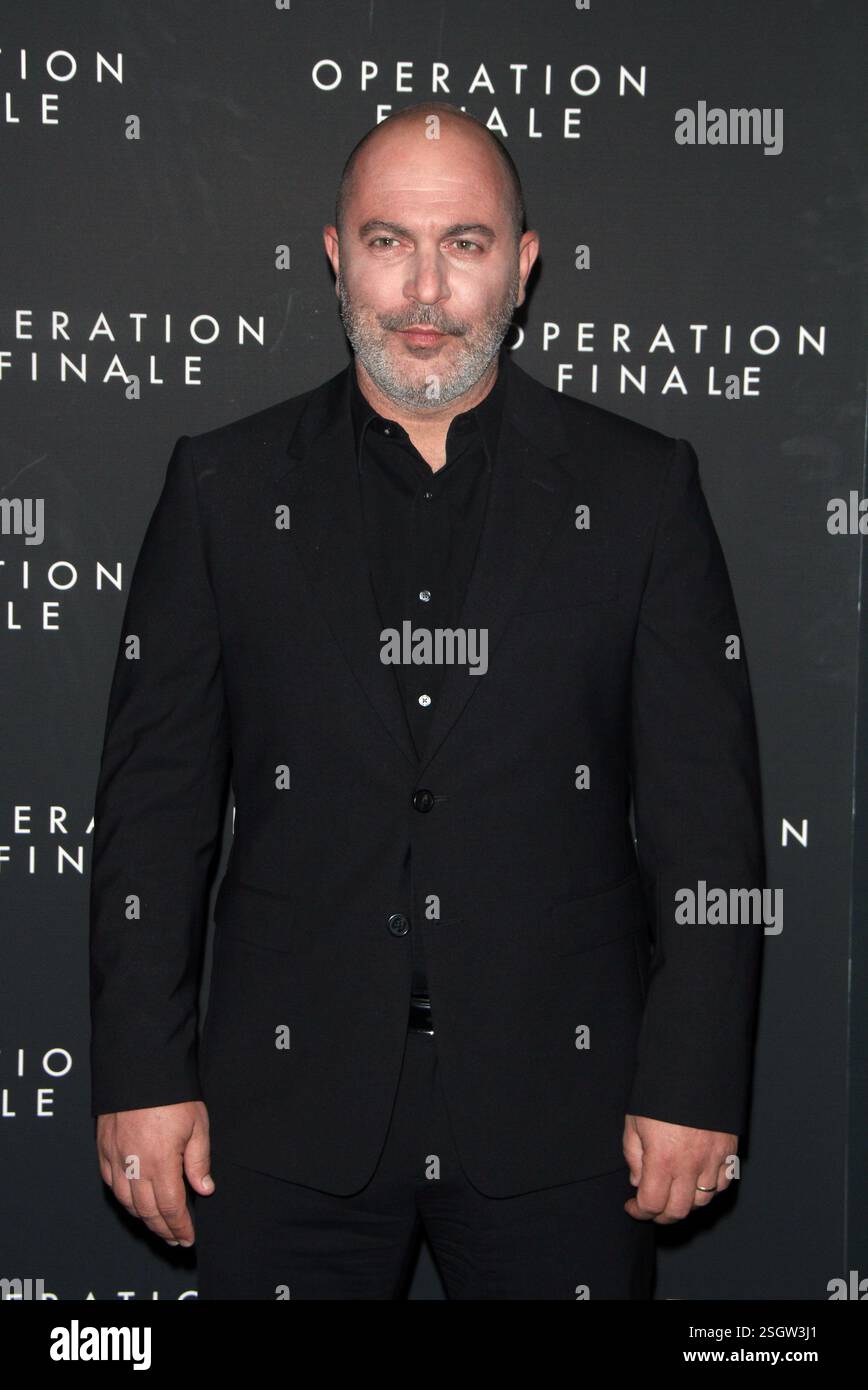 Actor Lior Raz arriving at the premiere of 'Operation Finale' at the ...