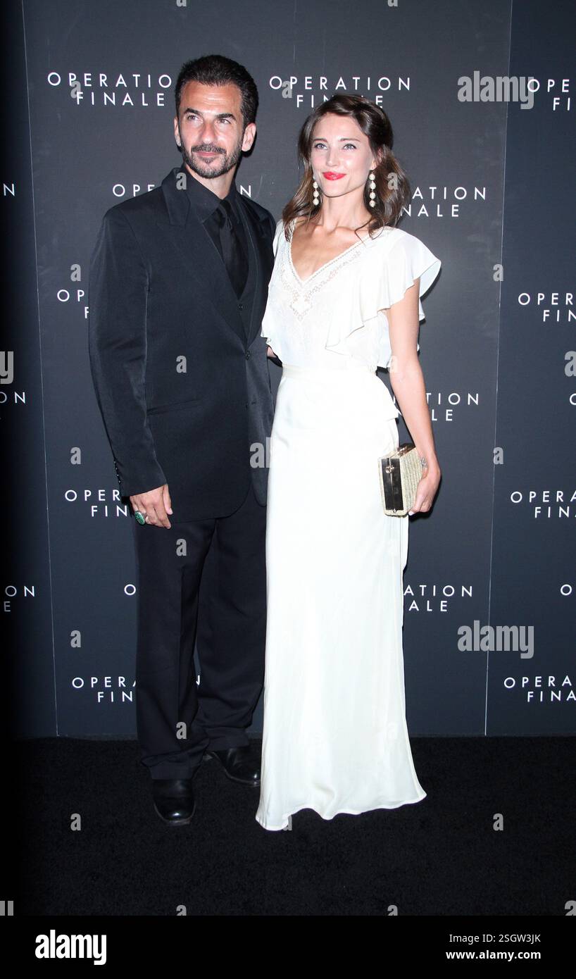 Actor Michael Aronov arriving at the premiere of 'Operation Finale' at ...