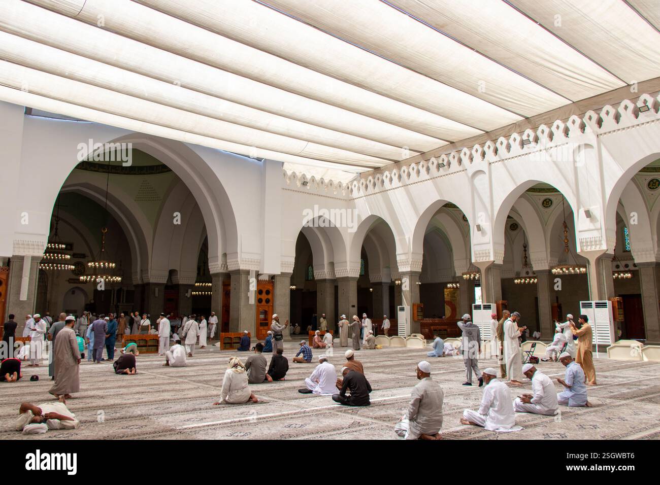 Medina - Saudi Arabia 1 October 2024. Inside view of the Quba Mosque ...