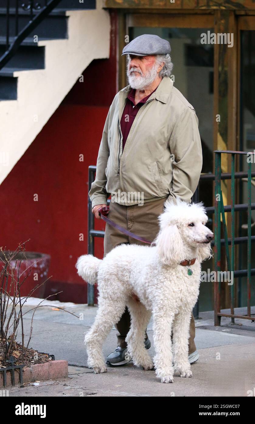 Actors Dustin Hoffman (with Einstein the dog) on the set of the new ...